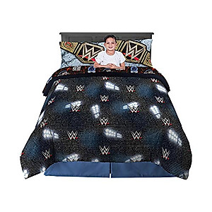 Franco Kids Bedding Comforter and Sheet Set, 5 Piece Full Size, WWE Armageddon
