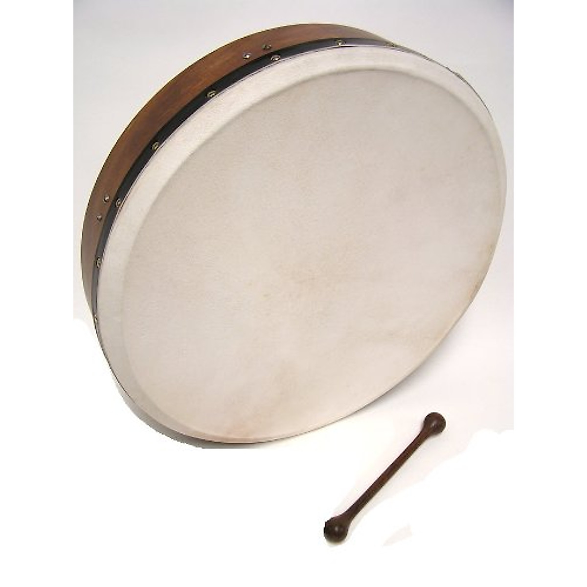 ROOSEBECK TUNABLE SHEESHAM BODHRAN CROSS-BAR SOFT NATURAL HEAD 18-BY-3.5-INCH