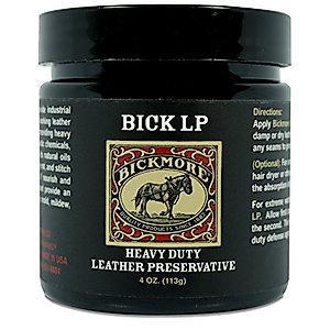 Bickmore Leather Conditioner, Scratch Repair Bick LP 4oz - Heavy Duty LP Leather Preservative | Leather Protector, Softener and Restorer Balm for Dry, Cracked, and Scratched Leather | Made in USA