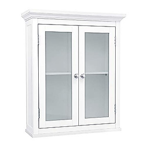 Elegant Home Fashions Madison Detachable Bathroom Cabinet, One Size, White & Neal Bathroom Cabinet, One Size, White