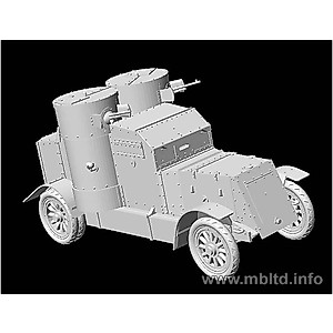 Master Box MB72008 1/72 British Austin Mk.4 Armored Car with Hotchkiss Machine Gun Plastic Model