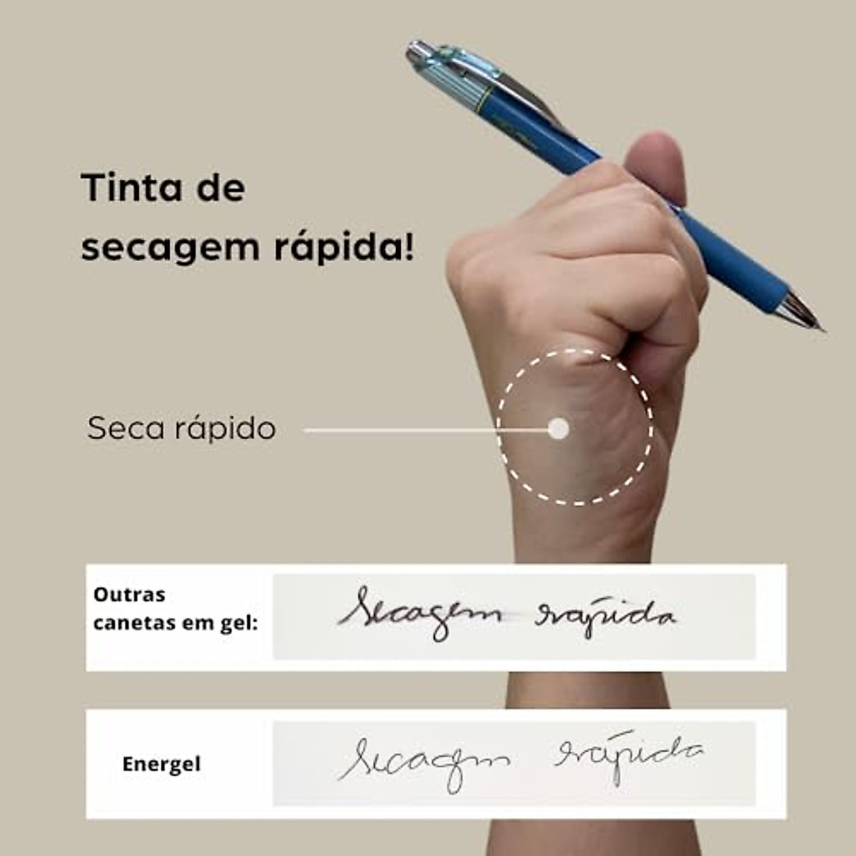 Pentel Gel Ink Ballpoint Pen ENERGEL Clena 0.5mm (Red Ink) [Red] (Japan Import)