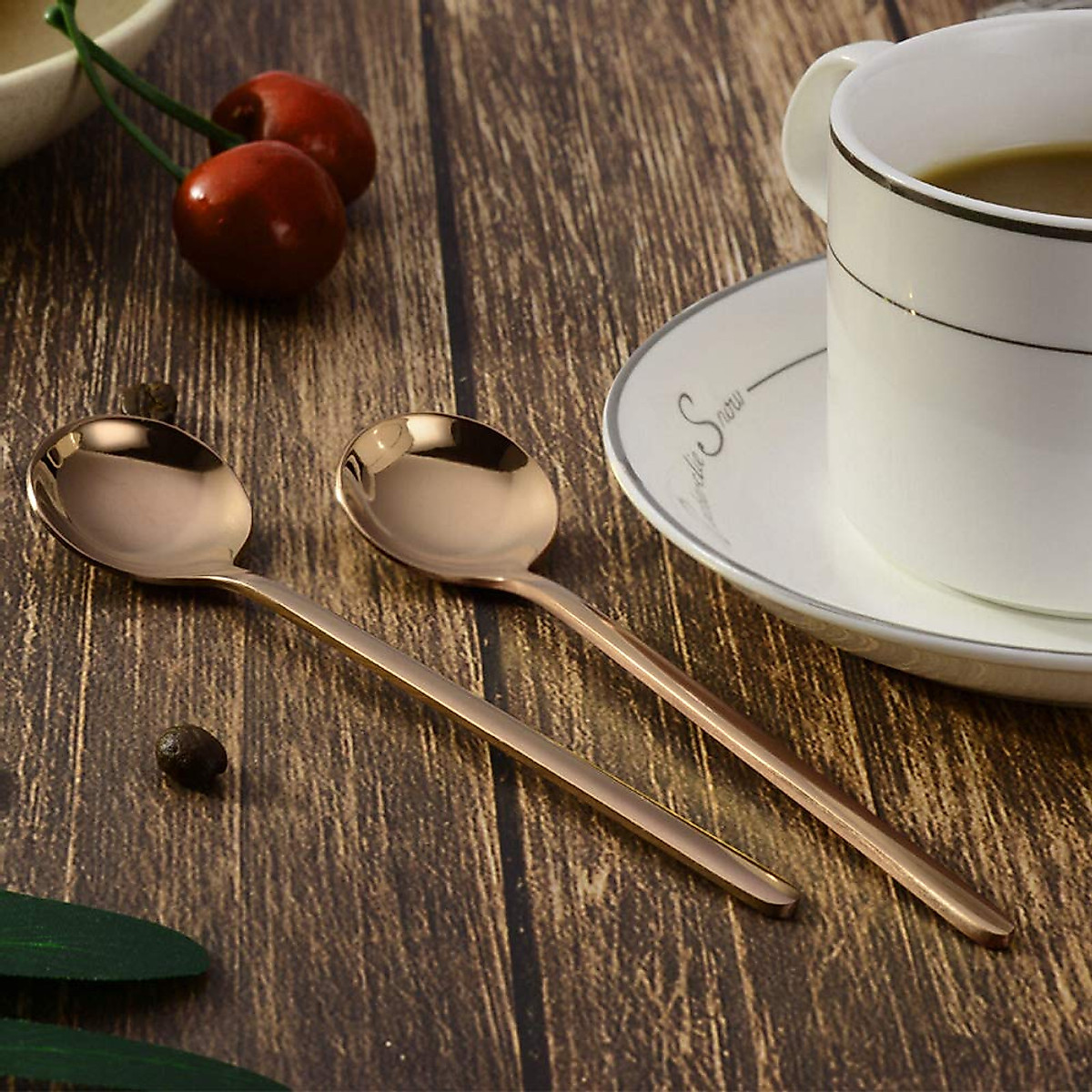 ADAMITA French Press Coffee Maker 8 cups 34 oz 304 Stainless Steel Coffee Press with 4 Filter Screens, Easy Clean Heat Resistant Borosilicate Glass - Free 100% BPA (A-Style-Copper-3A, 34 oz)