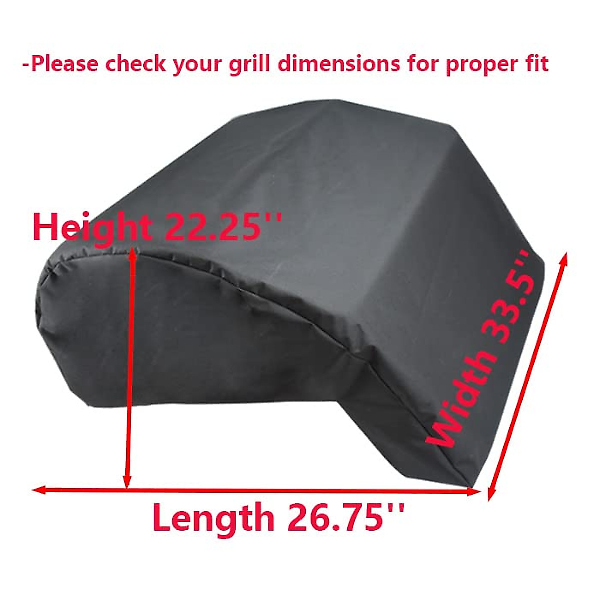 Mini Lustrous Built-in Grill Cover Compatible with Blaze 32 Inch 4-Burner Gas Grill, Water-Resistant Island BBQ Grill Top Cover, Black
