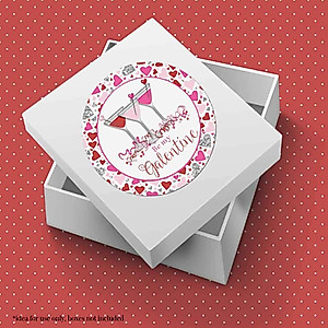 Gal Pal Girlfriend Galentine Valentine Party Favor Sticker Labels for Women, 40 2" Party Circle Stickers by AmandaCreation, Great for Classroom Valentines, Envelope Seals, Gifts & Treats