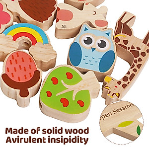 NAODONGLI Wooden Stacking Toys for Kids