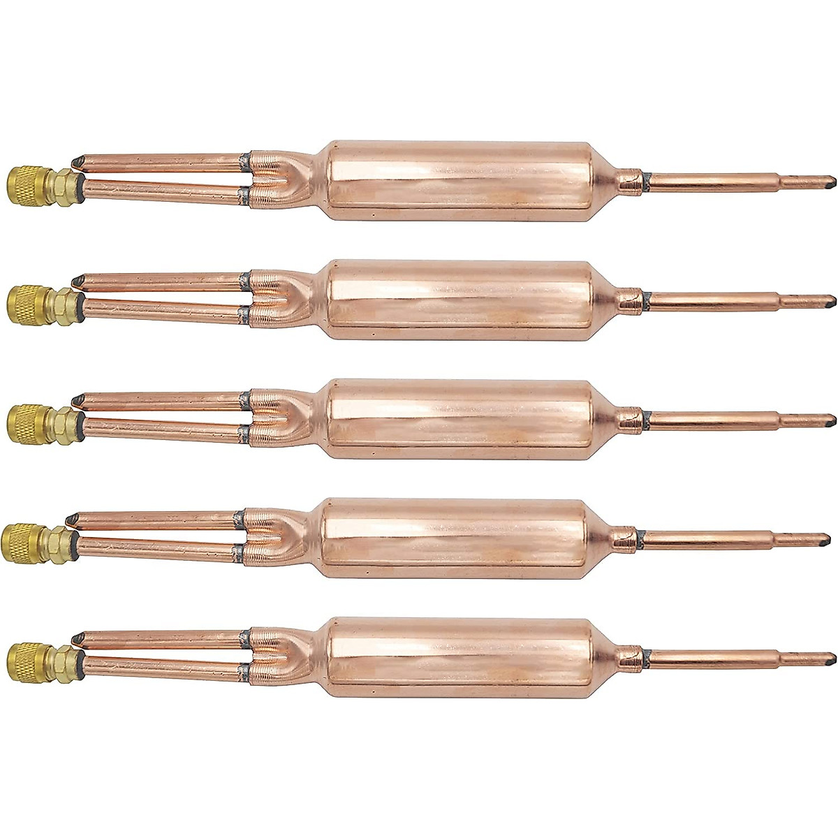 Supplying Demand D111 5 Pack Copper 1 Inch Charging Drier for Commercial Refrigerators Freezers Air Conditioners