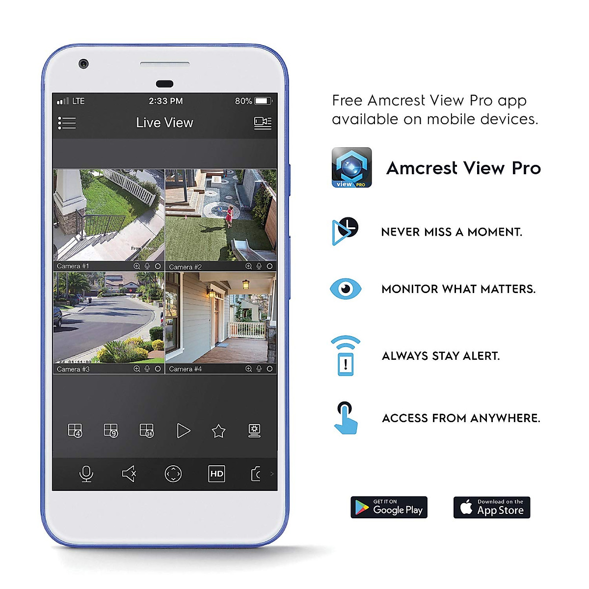 Amcrest 4K Optical Zoom IP Camera, Varifocal 8MP Outdoor POE Camera Dome, Security Camera, 2.7mm~13.5mm Lens, IP67 Weatherproof, IK10 Vandal Resistant, MicroSD Recording (IP8M-VD2793EW)