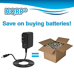 HQRP AC Power Adapter Compatible with Omron Healthcare 5 Series, 7 Series, 10 Series, Silver, Gold, Platinum Upper Arm Blood Pressure Monitor, Hem-ADPTW5 AC Adapter Omron Power Supply 6v DC Cord