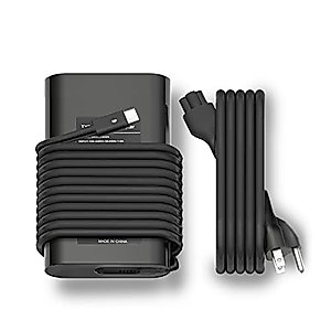65W 45W USB Type C Laptop Charger for Dell Latitude 5520 5420 7400 7420 7370 5289 5290 7410 5285 7275 XPS 13 9360 9365 9380 9370 9350 LA65NM170 02YK0F 0M1WCF Chromebook 3100 3400 AC Adapter Power Cord