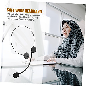 Toyvian Fake Head Singer Role Play Toys Clothing Kid Headphones Costumes for Kids headsets for Toddler 2Pcs Fake Star Headphone