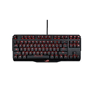ASUS RGB Mechanical Gaming Keyboard - M802 ROG Claymore Core | Cherry MX Red Switches | Dedicated Hot Keys for One-Click Overclocking, Fan Control | Gaming Keyboard for PC | Aura Sync RGB Backlit Eff
