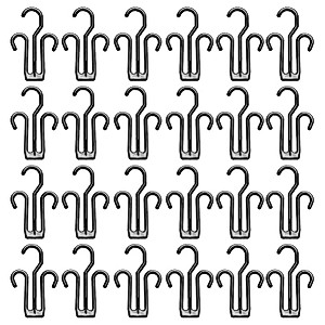 LIOOBO Sneaker Rack Bike Shoe Holder Drying Rack: 24pcs Plastic Cycle Shoe Hanger Towel Hooks Double Hooks Hanging Shoe Organizers Sneaker Shelf