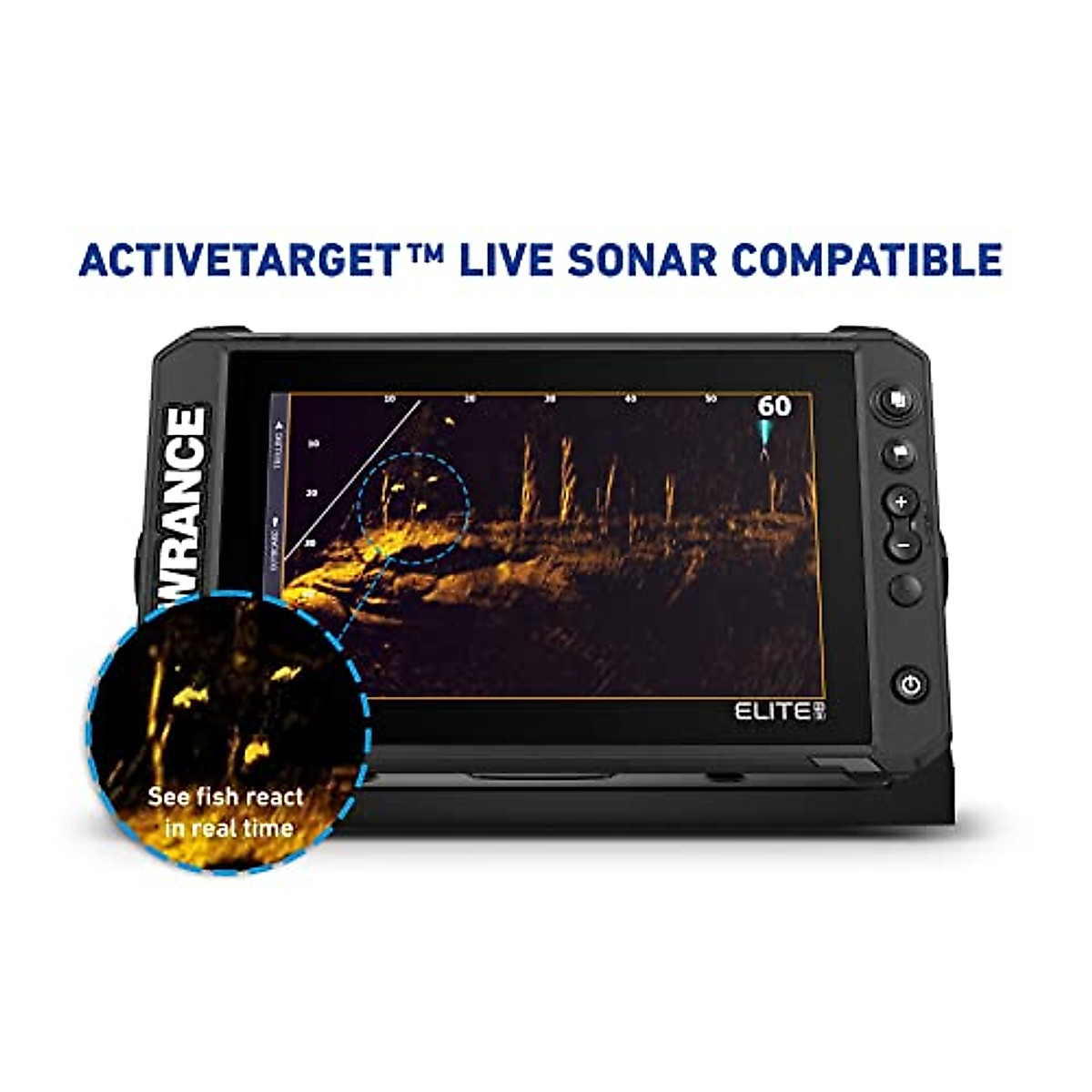 Lowrance Elite FS 9 Fish Finder (No Transducer) with Preloaded C-MAP Contour+ Charts