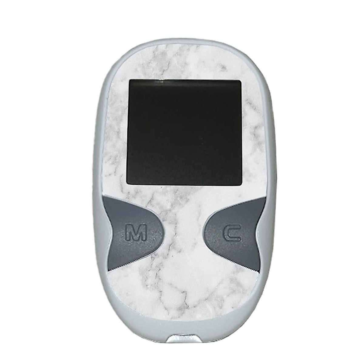 MightySkins Glossy Glitter Skin Compatible with Care Touch Glucose Meter - Frost Marble | Protective, Durable High-Gloss Glitter Finish | Easy to Apply | Made in The USA