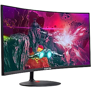 Sceptre 34-inch Curved UltraWide 21: 9 Creative LED Monitor 2560x1080 Frameless HDMI DisplayPort Up to 100Hz, Machine Black 2020 (C345W-2560UN)