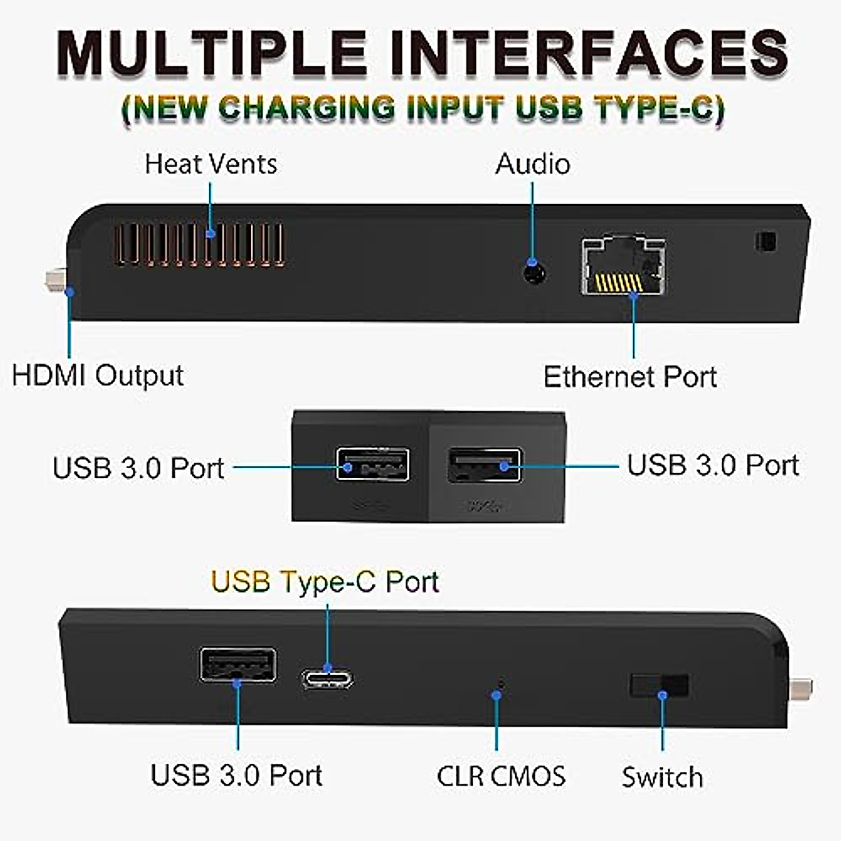 [1TB Stick PC] Mini PC Stick Windows 11 Pro,Intel Compute Stick Equipped 1TB SSD M.2 SATA 3 Storage 8GB RAM,Celeron N4020,Support Type-c PD,Auto Power on,Home/Business Small Computer