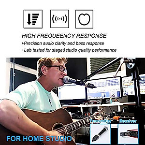 Xvive U3 XLR Microphone Wireless System 2.4GHz Wireless XLR Transmitter and Receiver for Dynamic Microphone, Audio Mixer, PA System