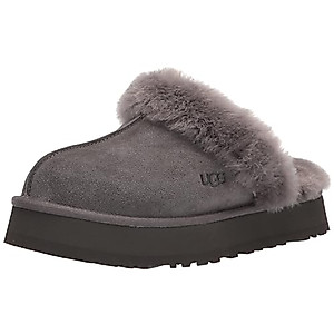 UGG Women's Disquette Slipper, Charcoal, 6