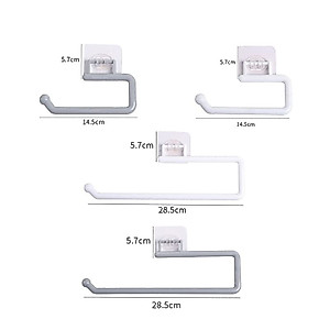 QuTbag Toilet Paper Holder Ship Toilet Paper Holder Self Adhesive Bathroom Paper Towel Roll Holder for Bathroom Kitchen Paper Towel Holder (Color : S White)