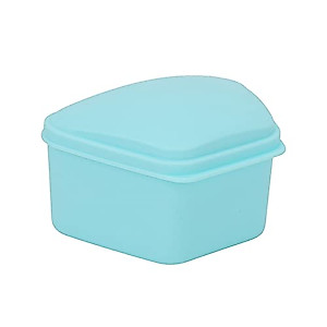 Retainer Case Retainer, Trapezoid Retainer Case Travel Portable Denture Mouth Guard Storage Box for Home Office(Blue) Retainer Case