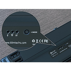 KLIM Shift Wireless Mechanical Keyboard - 2024 Version - Hotswap TKL RGB w/Extra 68 Keycap Set - Backlit Mini Gaming Keyboard - 2.4 GHz Wireless & Bluetooth Keyboard - 60 Percent Keyboard - PC Gamer