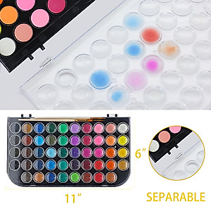 Artecho 48 Colors Watercolor Paint Set with 3 Brushes, Washable, Travel Design, Perfect for Card Making, Illustrations, Painting, Calligraphy