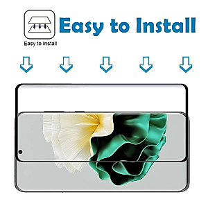 AISELAN for Huawei P60 3D Curved Screen Protector, [2 Pcs] 3D Full Coverage HD Clear Anti-Scratch Easy Installation Screen Tempered Glass for P60 / P60 Pro / P60 Art (6.67-inch) 2023