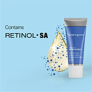 Neutrogena Ageless Retinol Cream - Anti-Wrinkle Night Moisturizer with Hyaluronic Acid, Vitamin E & Shea Butter, 1.4 oz