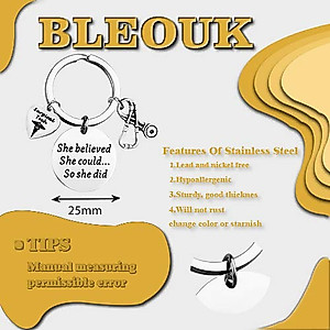 BLEOUK Surgical Tech Gift She Believed She Could So She Did Surgical Tech Inspirational Gift (Surgical Tech)