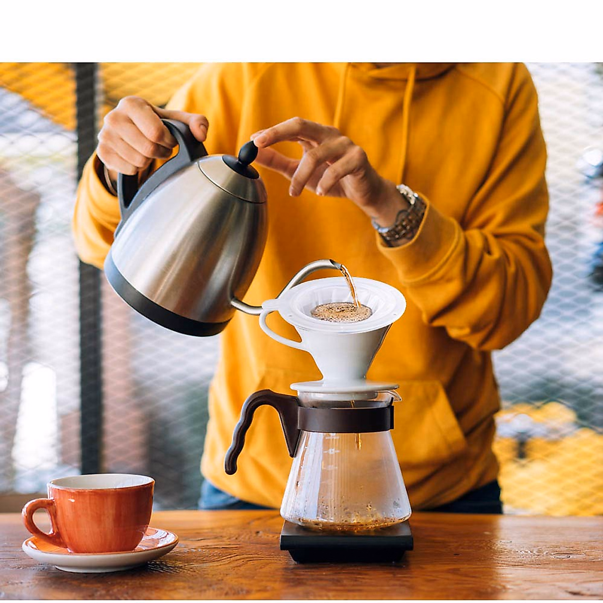 Toncoo 5.5-Inch Premium Food Filter Strainer, 200 Mesh Food Grade Filter Mesh, Tritan BPA Free Strainer Compatible with 5 Inch Kitchen Funnels, Ideal for Filtering Coffee, Juice, Oils, Wine, Soy Milk