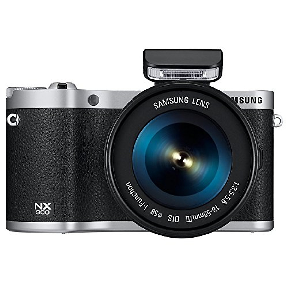 Samsung NX EV-NX300ZBSTUS Wireless SMART Digital Camera 20.3MP Compact System Camera with 3.3-Inch AMOLED- with 18-55mm OIS Lens (Black)