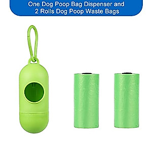 Kytely Upgraded Dog Doorbells 2 Pack, Adjustable Dog Bells Dog Door Bell for Potty Training Your Puppy, Bells for Dogs to Ring to Go Outside Include 1 Dog Poop Bag Dispenser and 2 Rolls Waste Bags