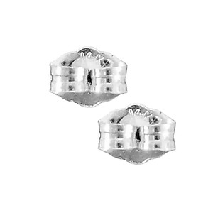 Ritastephens 14K Yellow, Rose Pink, or White Gold Butterfly Earring Backs (Small, Regular)