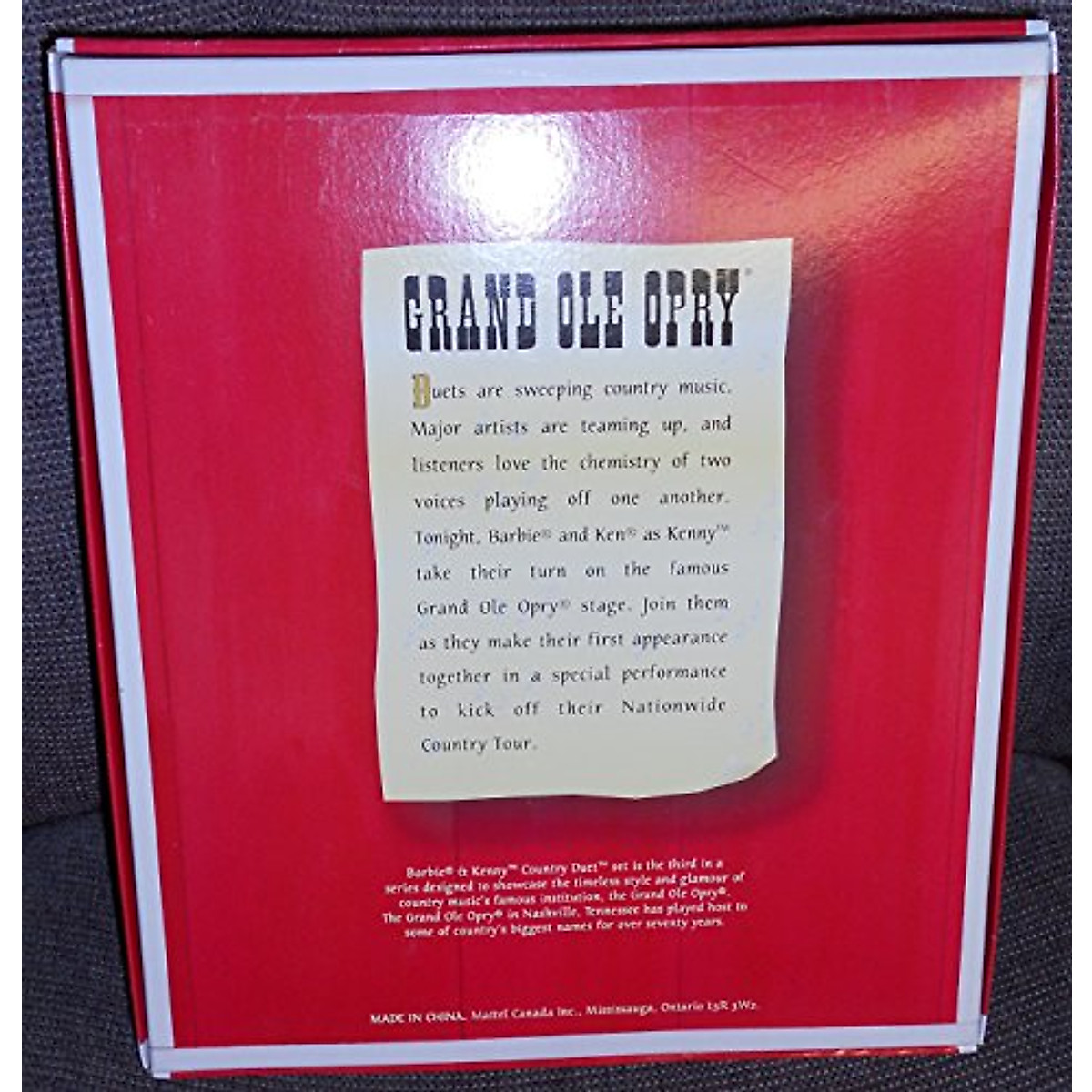 Barbie & KennyTM Country DuetTM Set Barbie and Kenny TM Dolls Grand Ole Opry Mattel