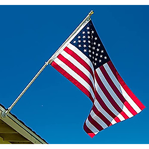Grace Alley American Flags for Outside 3x5, Made in the USA, Heavy Duty Outdoor UV Fade Resistant Bright Color, Long Lasting Polyester Cotton Blend with Brass Grommets American Made