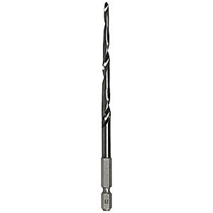 KAKURI Taper Drill Bit for Wooden Nails 15/64 inch (6mm), 1/4 inch Hex Shank, Titanium Coated