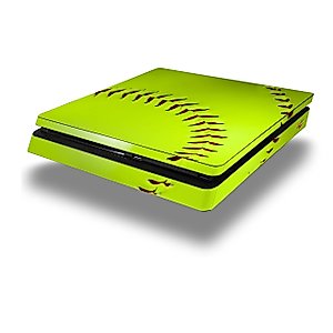Vinyl Decal Skin Wrap compatible with Sony PlayStation 4 Slim Console Softball (PS4 NOT INCLUDED)