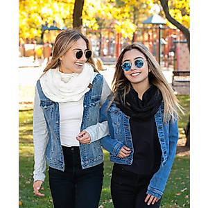 Funky Junque Infinity Scarf - Black (Solid)