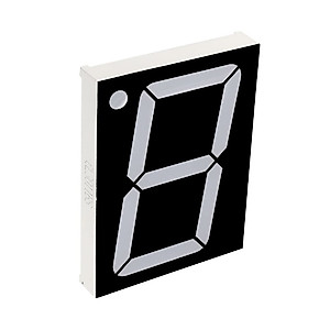 uxcell Common Anode 10 Pin 1 Bit 7 Segment Display 3.39 x 2.56 x 0.47 Inch 3" Red LED Display Digital Tube