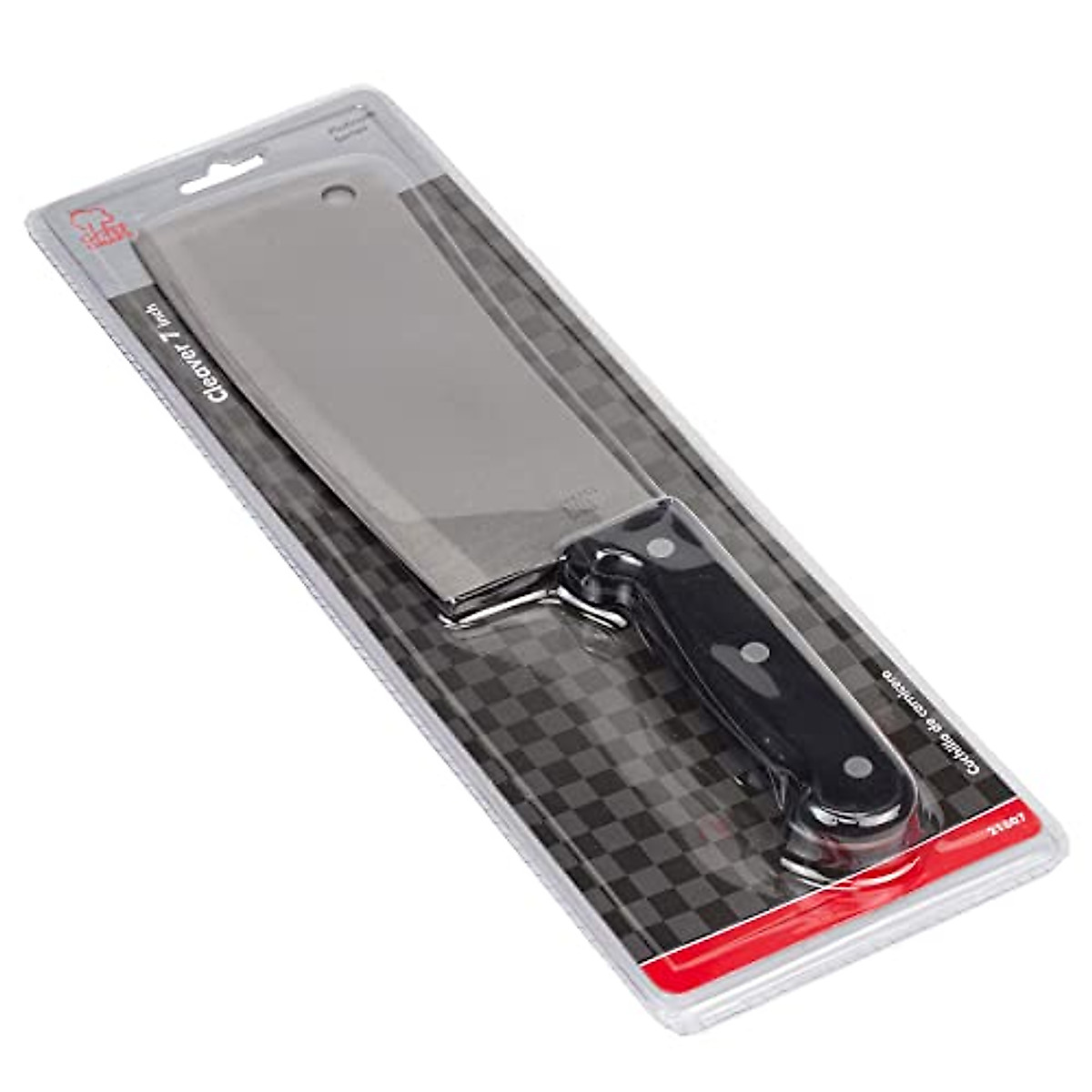 Chef Craft: Select Meat Cleaver, 7 Inch Blade 12 Inches In Length, Stainless Steel/Black