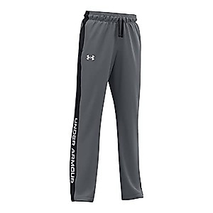 Under Armour Boys Brawler 2.0 Pants , Pitch Gray (012)/White , Large