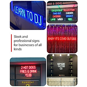 SpellBrite ATM INSIDE Sign for Business | ATM & EBT-Related Signs with Neon Look, Red LED Light | 33.2" x 6.3"