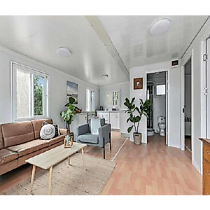 40 ft Modern 2024 Luxury Prefab Villa, Insulated Portable Expandable Container 1 Bedroom. Mobile Tiny Home with Free Electric Water Heater Tiny Backyard House, Movable, Foldable, and Expandable
