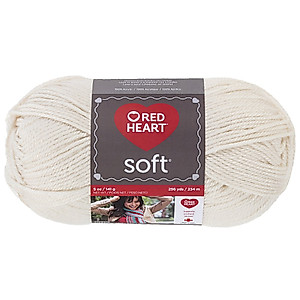 RED HEART Soft Yarn, Off-White