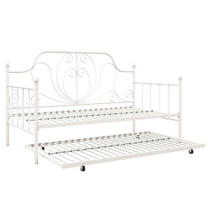 DHP Lucie Metal Twin Size Frame, Black Daybed