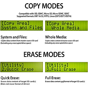 Systor 1:7 SD/microSD Card Duplicator - 2GB/Min - Standalone Multiple Flash Memory Copier & Eraser/Sanitizer, Speeds Up to 33MB/Sec (SYS-SD-7)