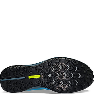 Saucony Men's Peregrine 12 Trail Running Shoe, Ocean/Black, 11