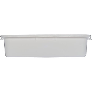 Carlisle FoodService Products N4401002 Comfort Curve™ Ergonomic Wash Basin Tote Box, 5" Deep, White