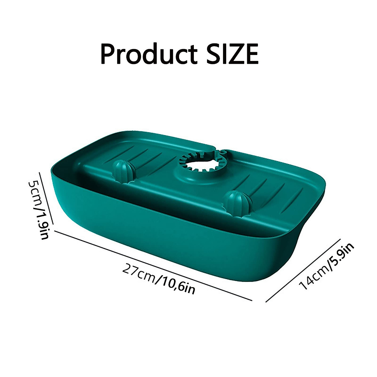 PKHOUHYI Sink Drain Storage Rack, 1 PC Silicone Storage Rack Mat,Kitchen Fast Draining Drying Storage Rack Mat for Faucet to Keep Sponge,Soap,Brush in Dry (1 Pack White Sink Drain Rack)